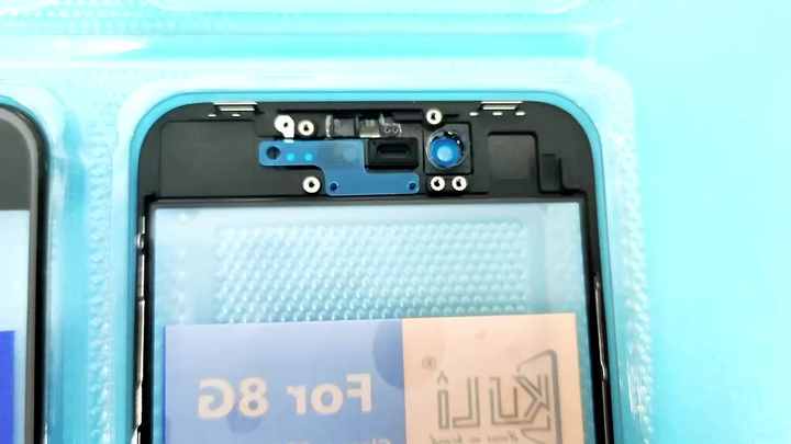 KULI Front Screen Oca Glass Lens with Frame With Dust Mesh Assembly for iPhone 6G 6S 7G 8G 3 in ...