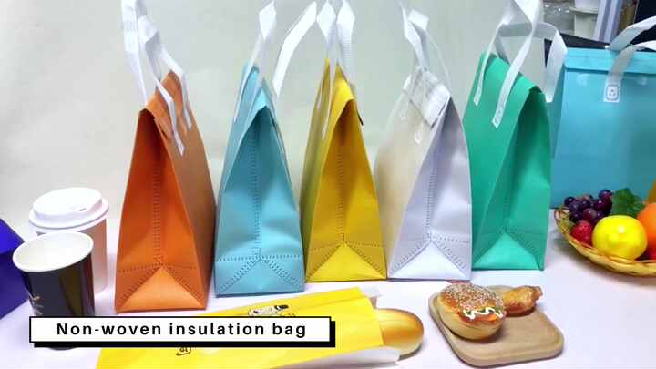 Custom Logo Non Woven Cooler Bag - Insulated & Waterproof