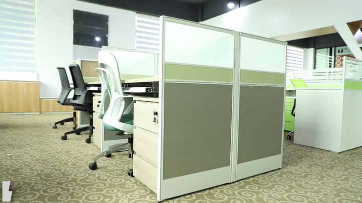 Office Furniture Set for 4 Person Work Benches & Workstations