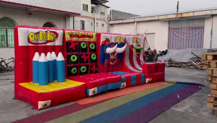 4 in 1 Inflatable Pvc Tarpaulin Carnival Games Inflatable Sport Game ...