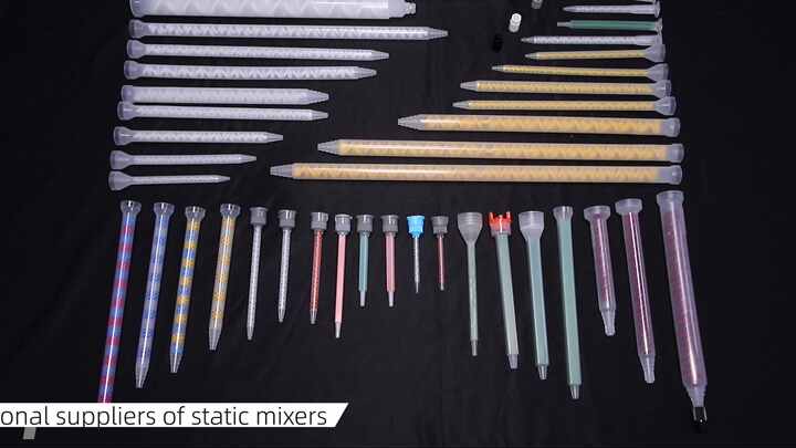 Industrial Plastic Syringe Dispensing Static Mixer for Glue