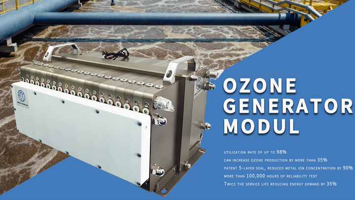 JM-PO Water Cooled Ceramic Panel Ozone Generator 50 g Ozone Generator ...
