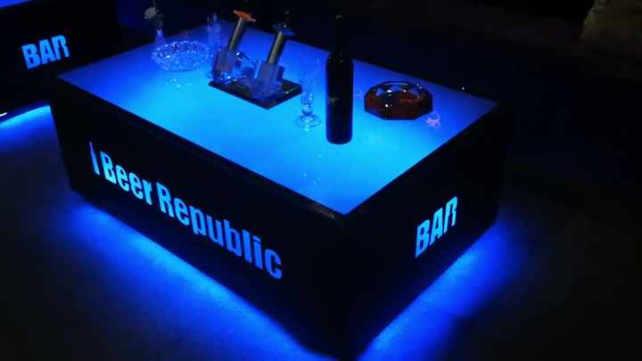 Custom logo Modern bar Counter Design Portable Led bar Counter Marble ...