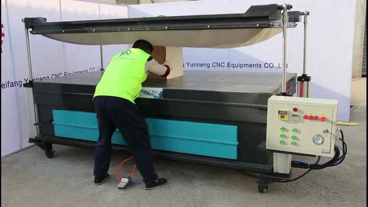 Corian Veneer 3D Silicone Vacuum Membrane Heat Press Machine