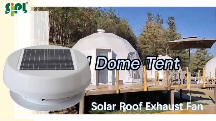 25watt 14inch Solar Powered Exhaust Ventilation Axial Flow Attic ...