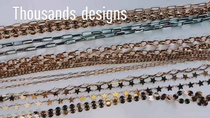 Spool Roll by Meter Necklace Fashion Jewelry - Stainless Steel & Gold