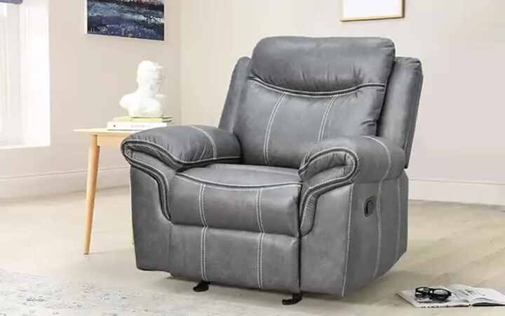 Royaloak Sepang Malaysian Leatherette Recliner One Seater With Rocker ...