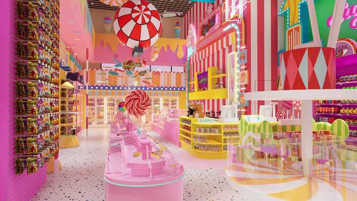 Customized Retail Candy Store Interior Design Solutions