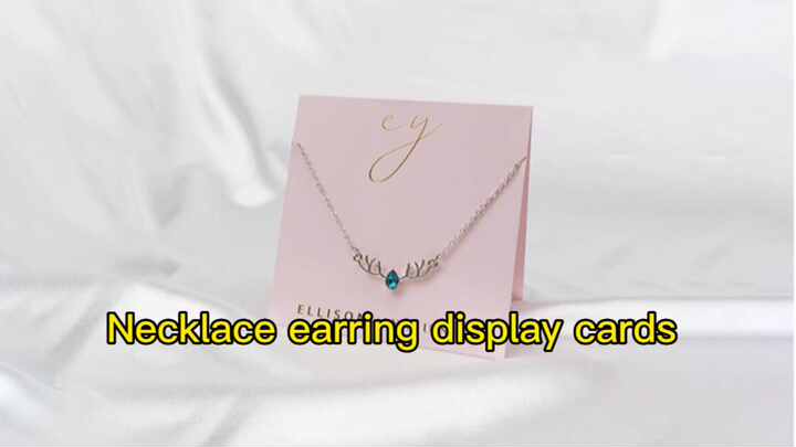 Custom Paper Cardboard Jewelry Packaging - Earring Holder Cards