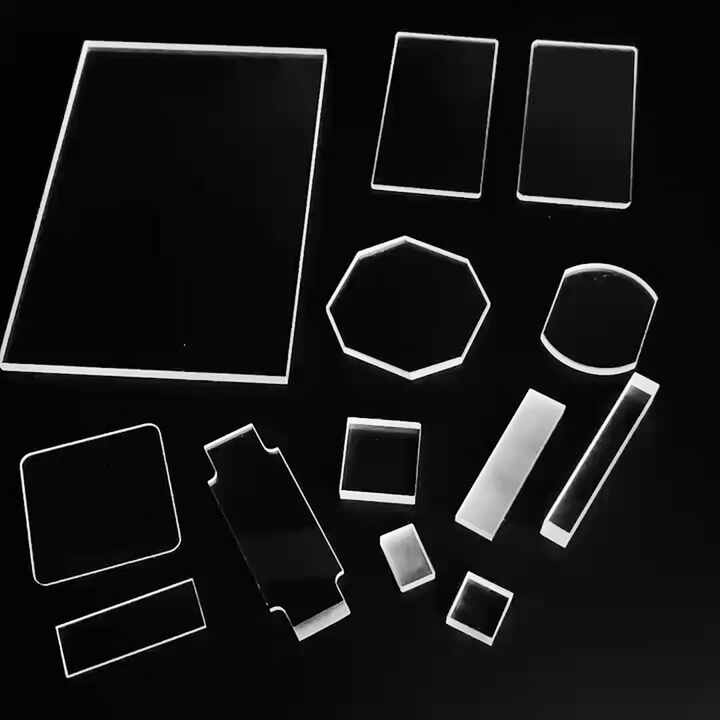 Customized Transparent Square Glass Plate Fused Silica Clear Quartz ...