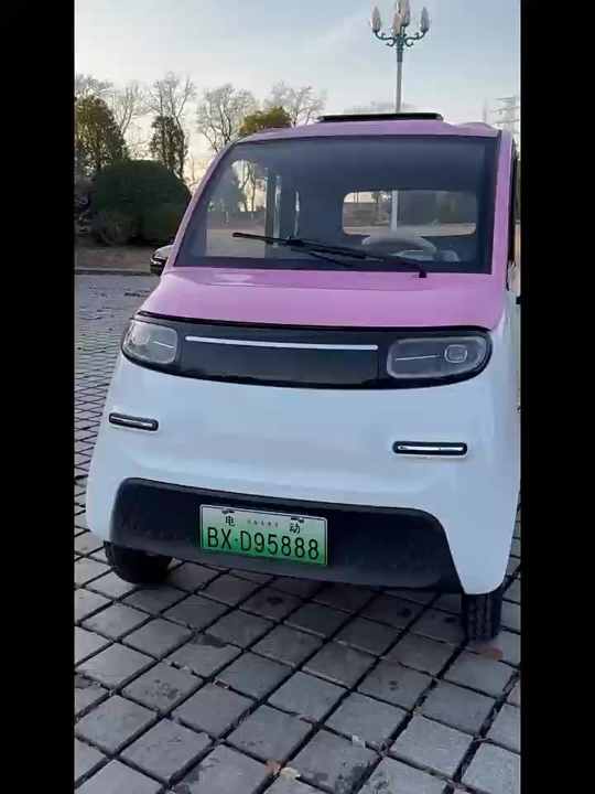 Electric Car Mini pink Range Extender Right Hand Drive Ev New Energy Vehicle 4 Wheel Electric Bike Electric Car Mini