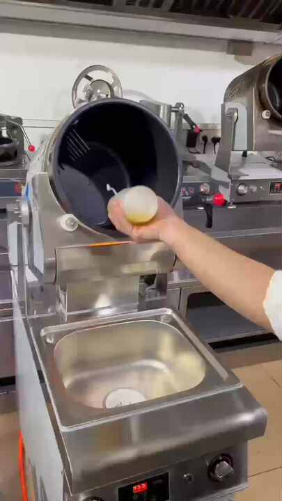 Semikron Gas Automatic Cooking Wok Machines - Drum Rotation Cooking ...