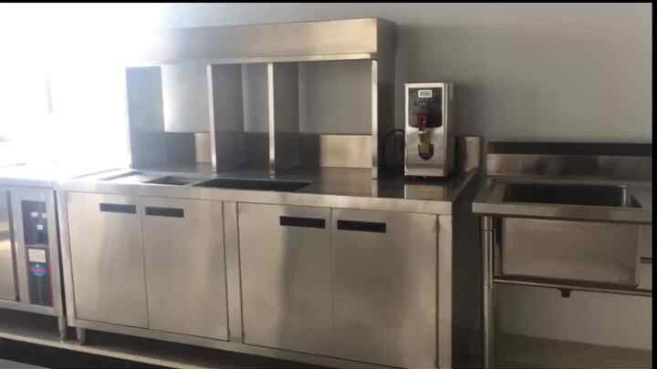 Stainless Steel Bubble Tea Counter - Durable & Versatile