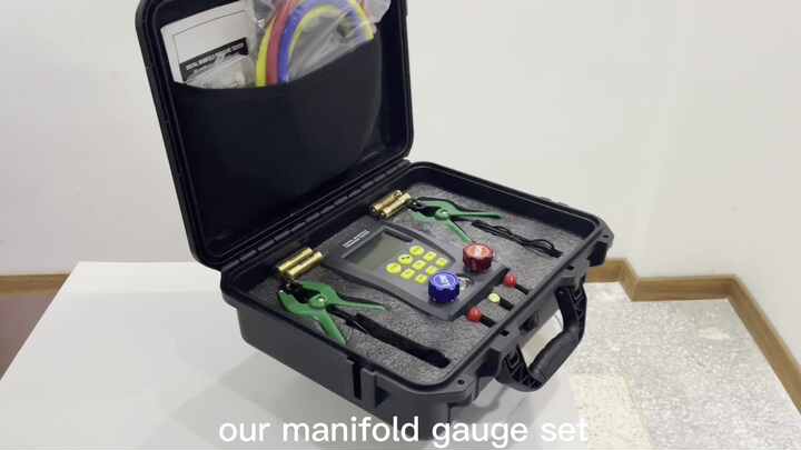 Digital Manifold Temperature Clamps 2-Piece HVAC Pipe Temperature Clamp ...