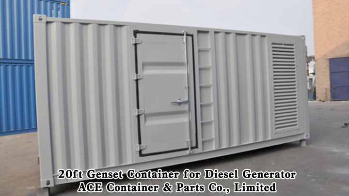 20ft & 40ft Insulated Genset Container for Shipping with Diesel ...