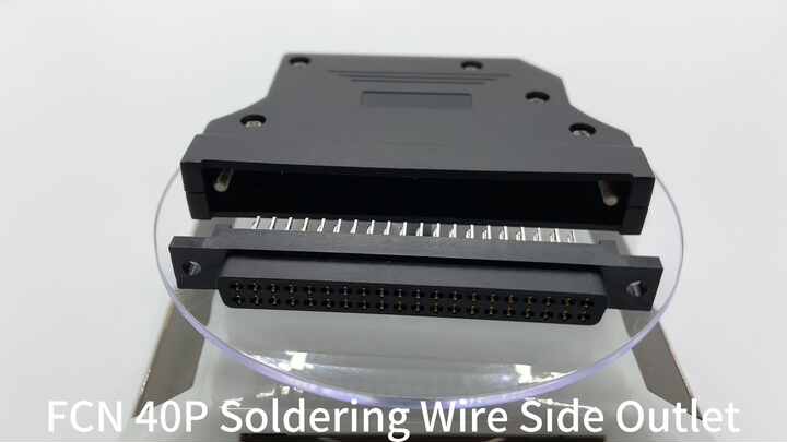 FCN 40P Female Solder Lateral Outlet Assembly Connector