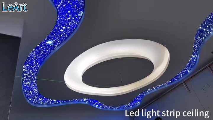 Custom Standard Wave Baffle Gypsum Ceiling Tile Colorful Pvc Stretch ...