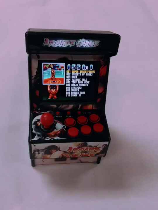 Retro Mini Arcade Handheld Game - 16 Bit Fun for Kids