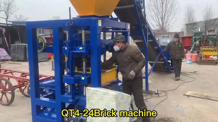 QT4-24 Hydraulic Brick Making Machine - Efficient & Durable
