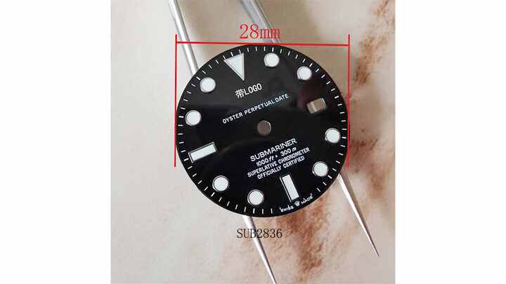 28mm Watch Accessories - Literal Substitutes for 2836 Dial