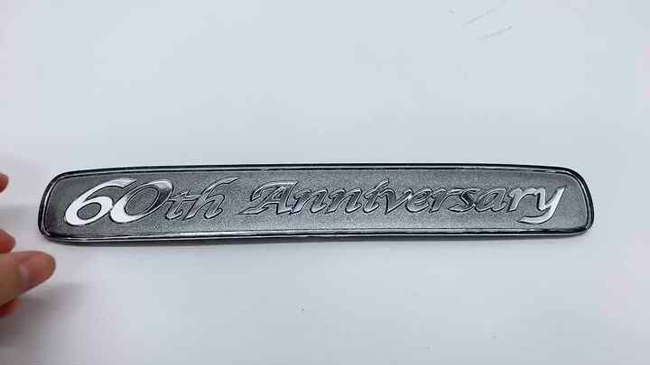 60th Anniversary Acrylic Custom Car Emblem For 09-15 Toyota Land ...