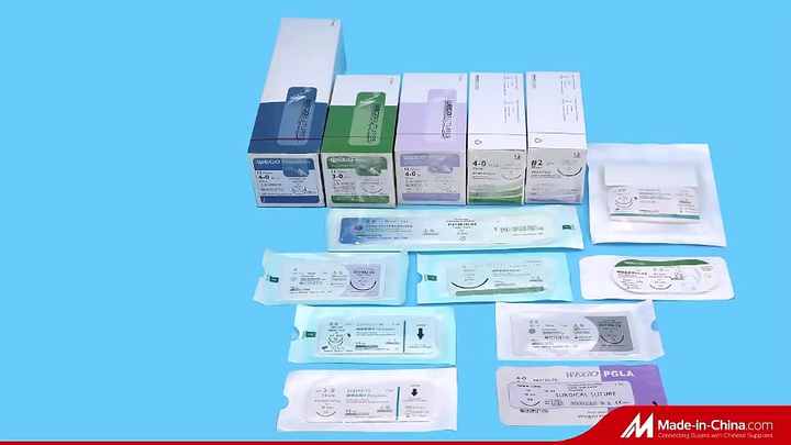 With Needle Absorbable Suture Sutures Polyglycolic Acid Surgical Suture - Buy Manufactures ...
