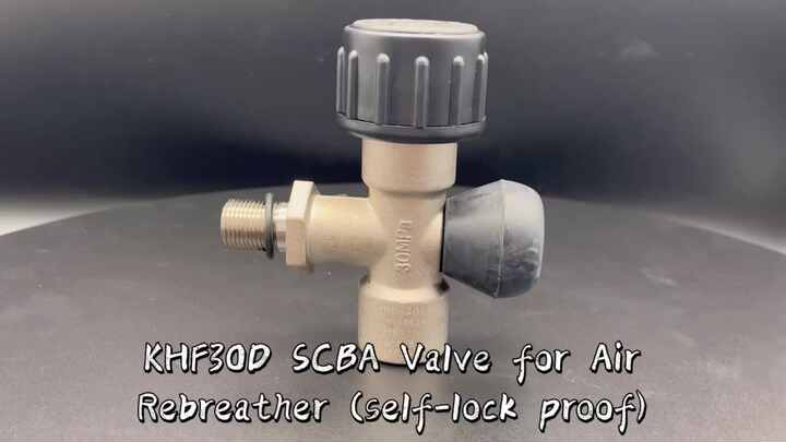 Fire fighting oxygen tank valve with lock G5/8 M18*1.5 thread KHF-30D ...