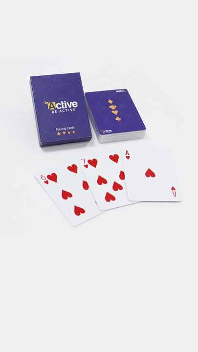 Custom Size Design Company Logo PVC Playing Cardsprinting Saudi Arabia