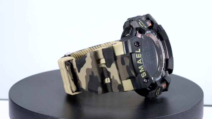 SMAEL Classic Black Camouflage Digital Watch - Cheap Men's Watch