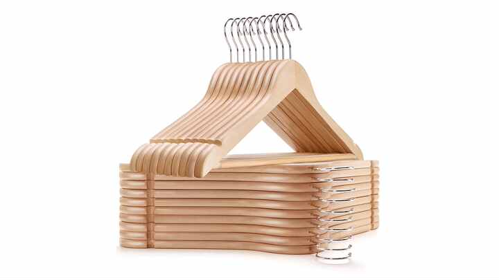 Wholesale Natural Solid Wood Clothes Hangers - Low Price