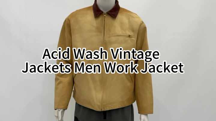 Shop Our Custom Streetwear Vintage Washed Canvas Jackets