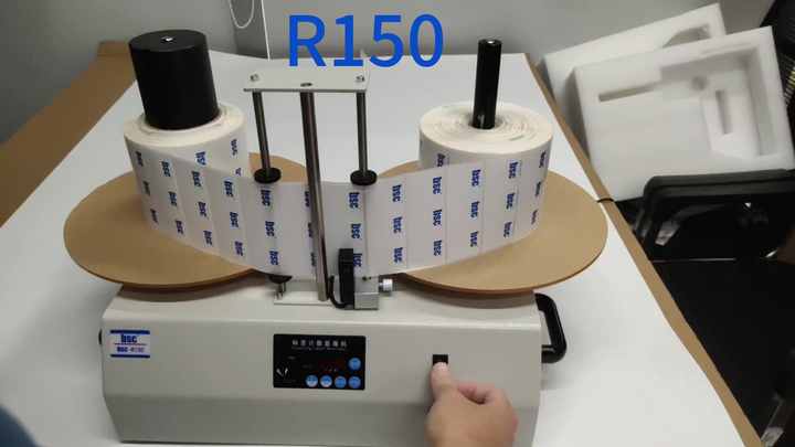 Bsc R150 Roll To Roll Paper Rewinder Stable Core Automatic Label Rewinder Machine With Counter ...