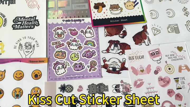 Custom Logo Vinyl Sticker Sheets - Self-Adhesive & Durable