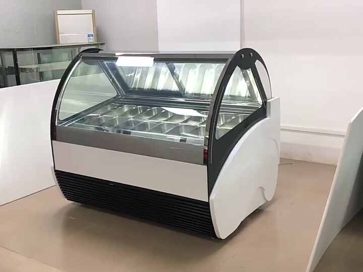 Italian Ice Cream Display Refrigerator - Gelato Showcase