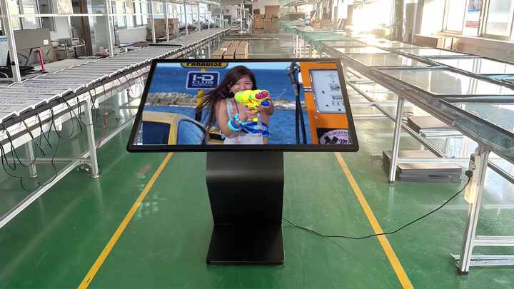 32 Inch Window System Stand Kiosk Interactive Capacitive Touch Floor ...