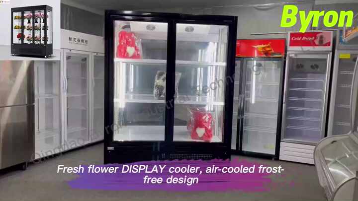 Fresh Flower Crisper Freezer Display Freezer Fridge Florist