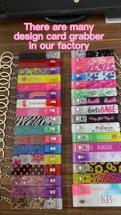 Custom Acrylic Keychain Card Grabber for Long Nails & Ecofriendly ...