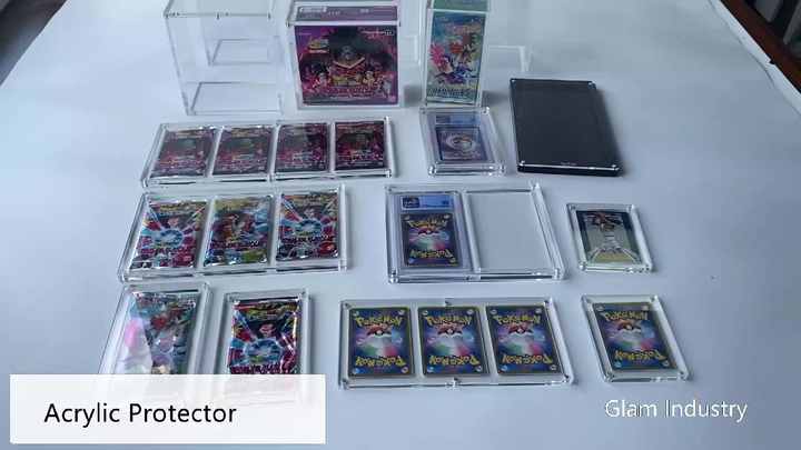 Custom Magnetic Upc Tcg Storage Trading Card Etb Plexiglass Clear Gift ...