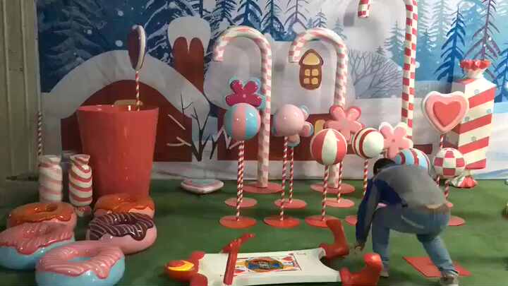candyland set decorations resin candy chair & table in ice cream/fruit ...
