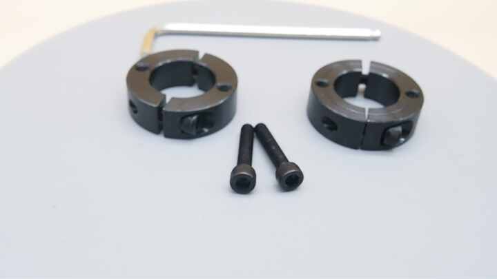 Stainless Steel 1/2 inch Locking Collar Shaft Collar Clamping Two Piece ...