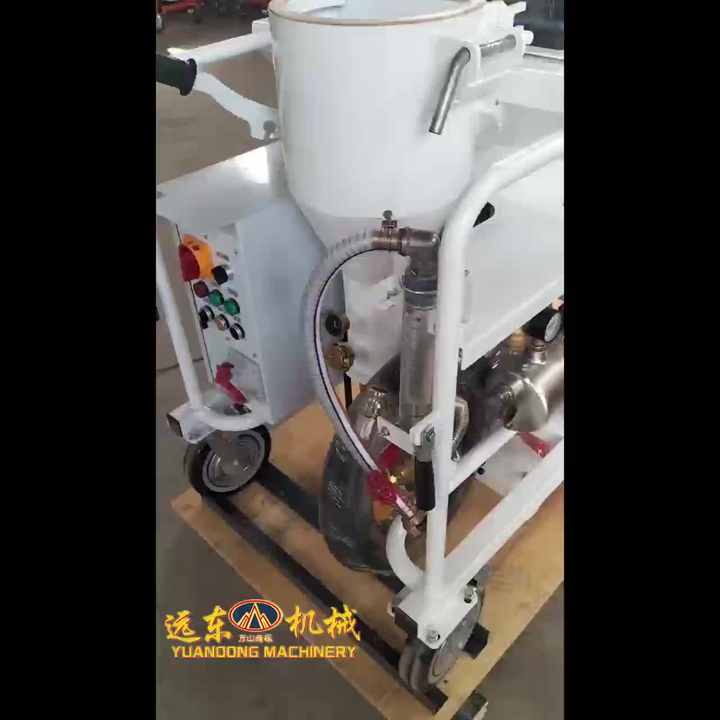 Wall Spray Plastering with Gypsum - High Efficiency Mortar