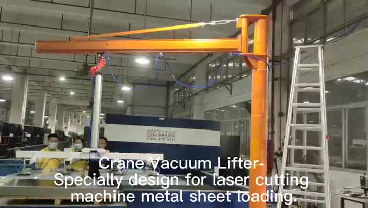 Automatic Tube Device Crane Glass Lifter - 500KG Capacity