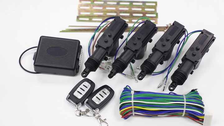 Remote Control Car Door Locking System with 4 Actuators