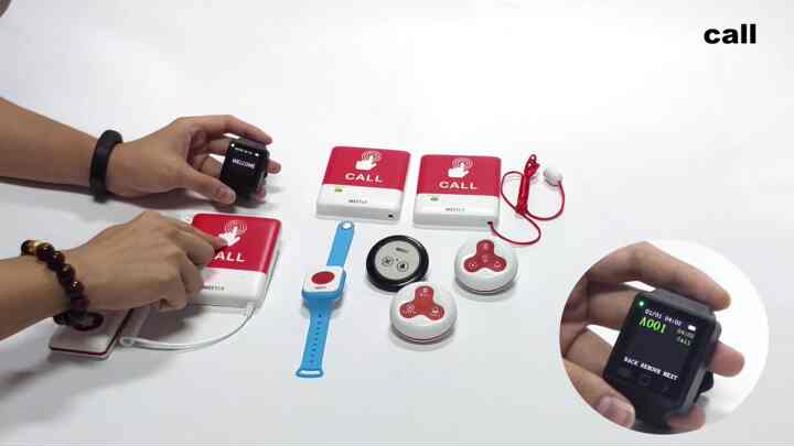 Waterproof Emergency Call Nurse Panic Button - 300m Transmitted Distance