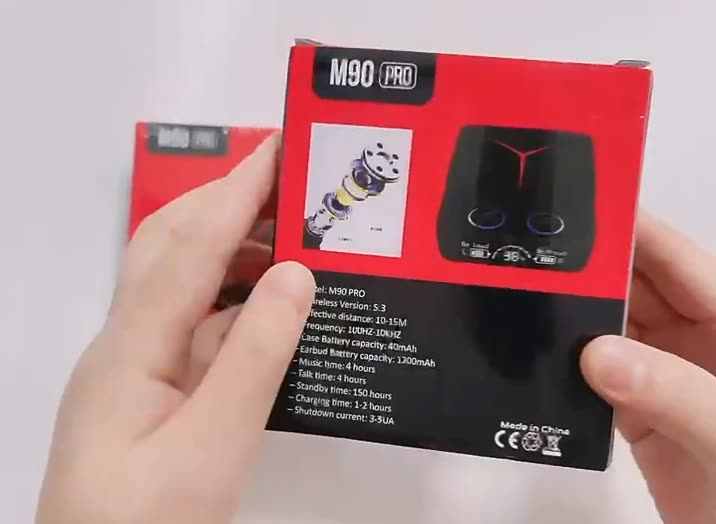 M90 Pro TWS BT Earphones - Noise Cancelling & Gaming Headset