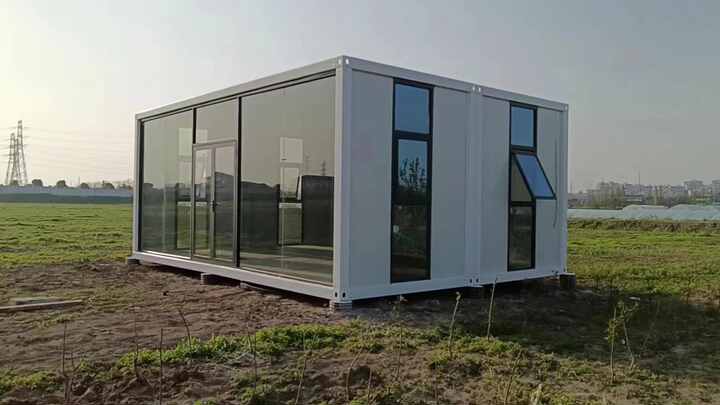 Modern Luxury Fast Instal Glass Wall Tiny House Container Homes