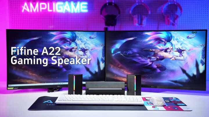 Fifine Ampligame A22 RGB Subwoofer Sound bar Bluetooth Bluetooth ...
