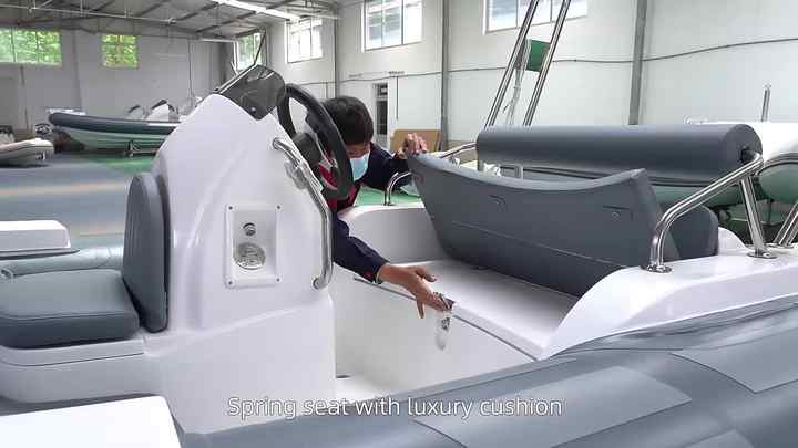 14.1ft RIB Sport Cabin Cruiser with Outboard Motor - HAOHAI