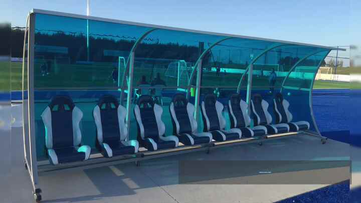 8 Seats VIP Portable Football Stadium Dugout Shelter Sale