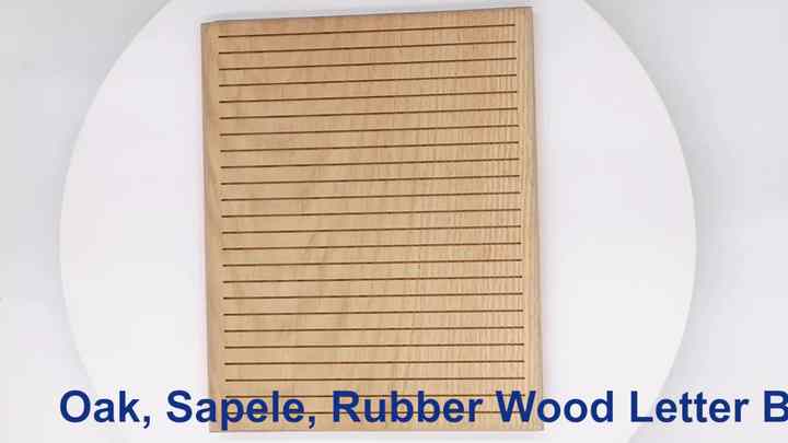 Handmade Solid Oak Wood Letter Board for Home Decoration